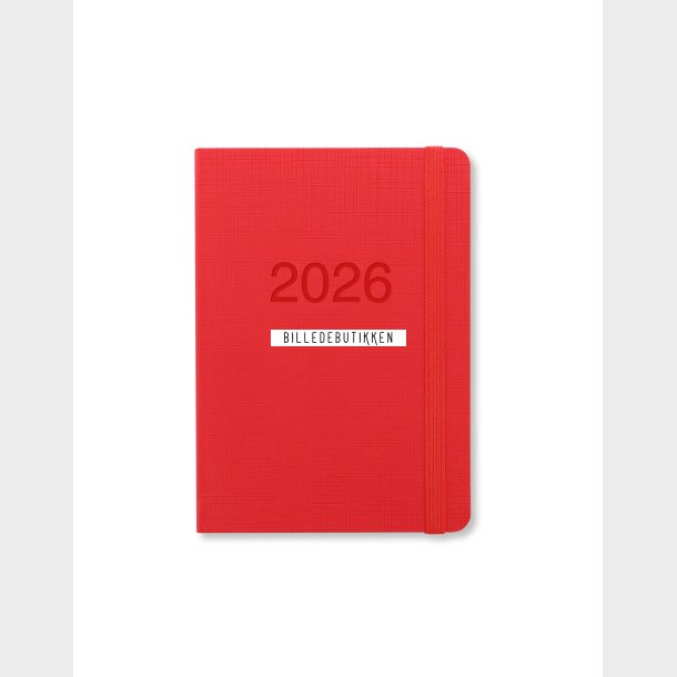 Letts Memo A6 2026 Uge pr Opslag Rød - Kalender - billedebutikken.dk