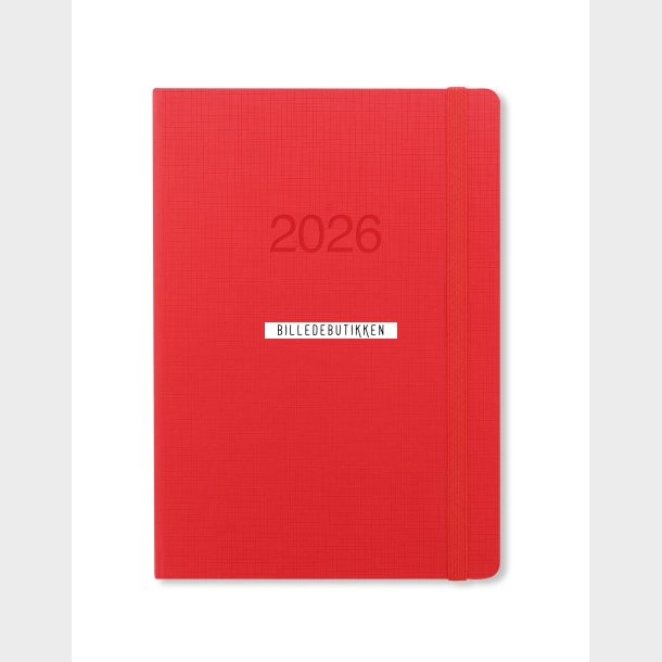 Letts Memo A5 2026 Uge pr Opslag Rød - Kalender - billedebutikken.dk
